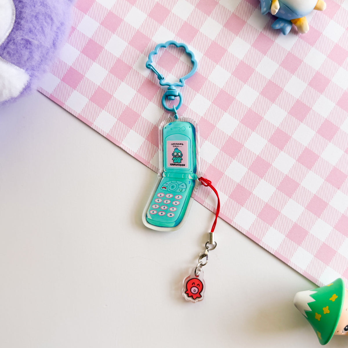 Hangyodon Flip Phone Keychain – quaphadoodle
