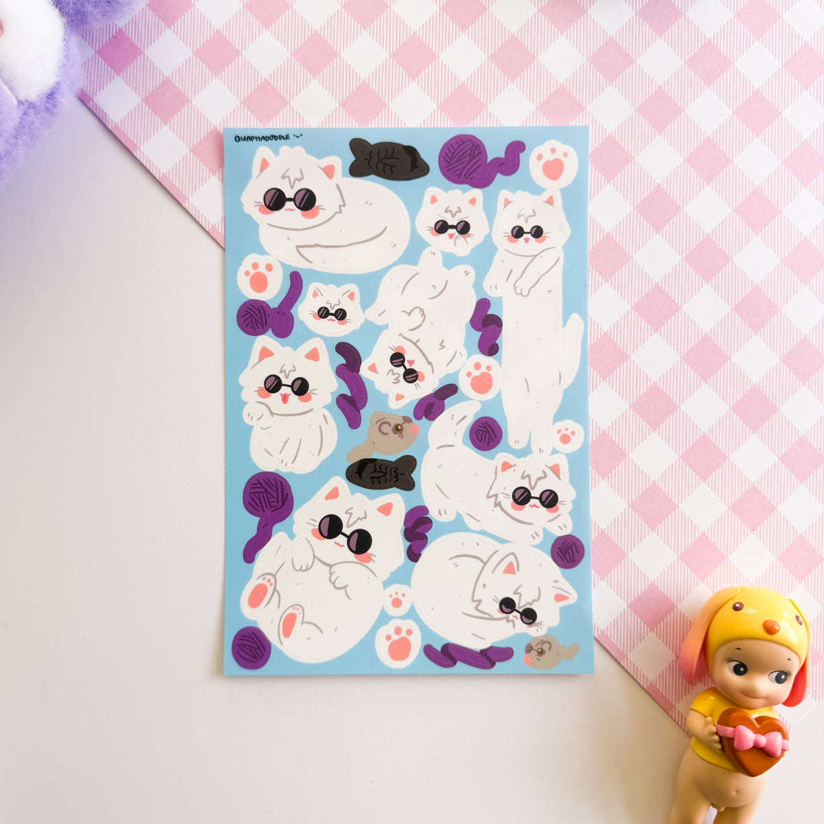 Gojo Cat Sticker Sheet – quaphadoodle