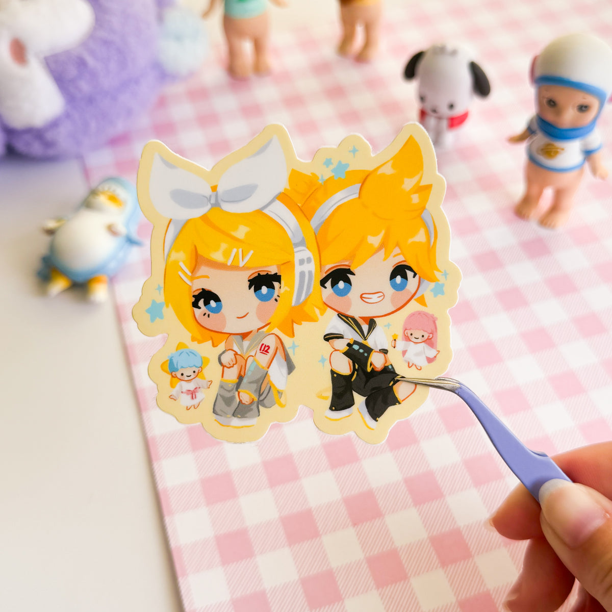 Rin and Len Kagamine x Twin Stars Sticker – quaphadoodle