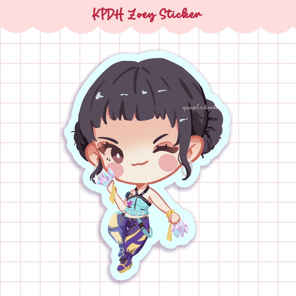 Zoey Sticker – quaphadoodle