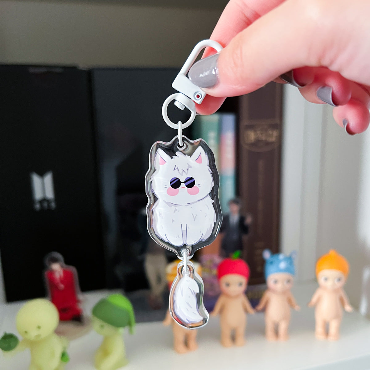 Dangly Cat Gojo Keychain – quaphadoodle