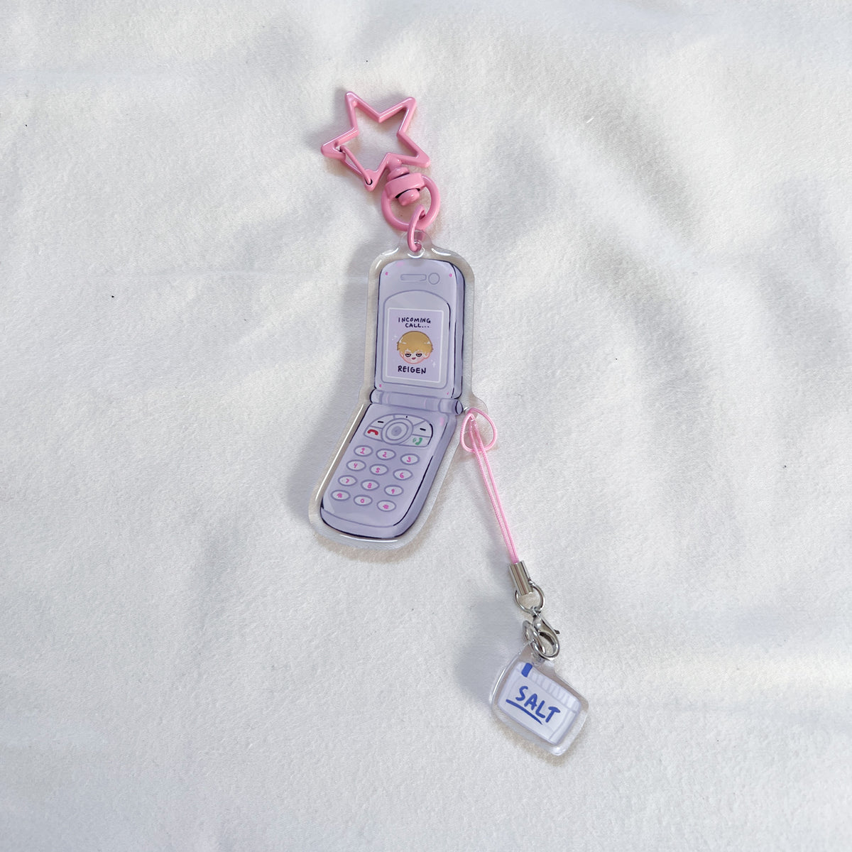 Reigen Flip Phone Keychain – quaphadoodle